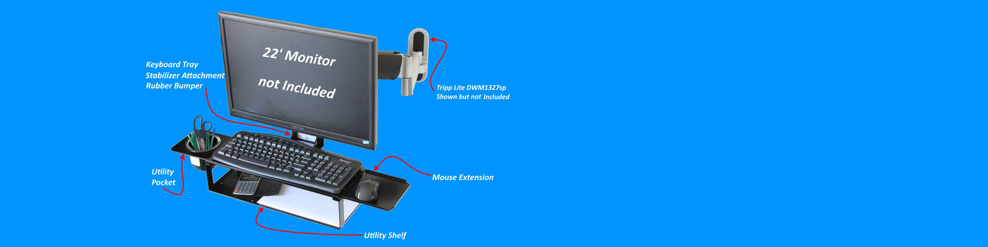 VESA Keyboard Trays by SDS
