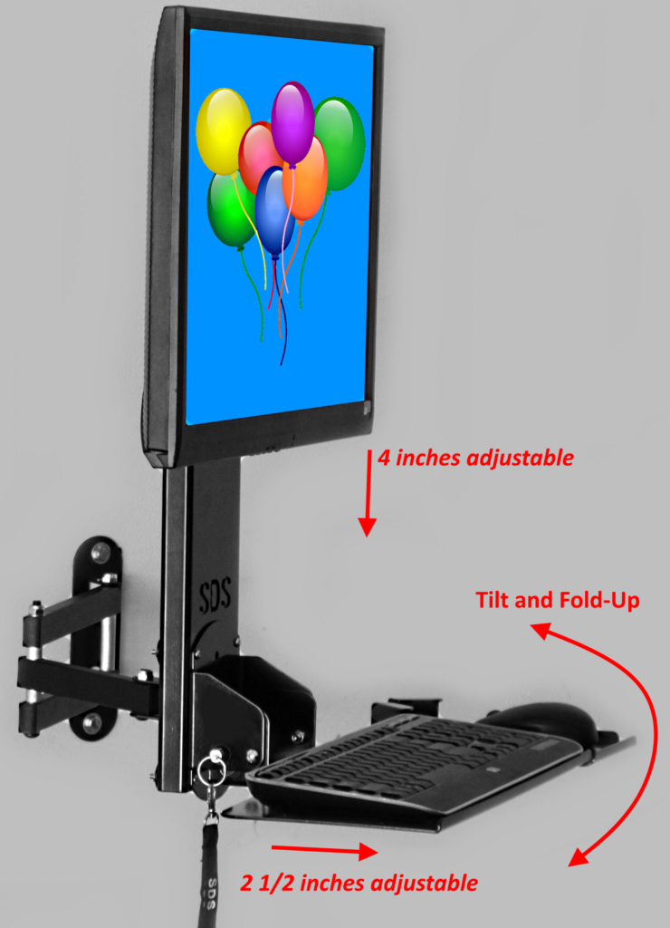 iMount 4.0 Adjustable VESA Monitor & Keyboard Mounting System w/ 7" x ...