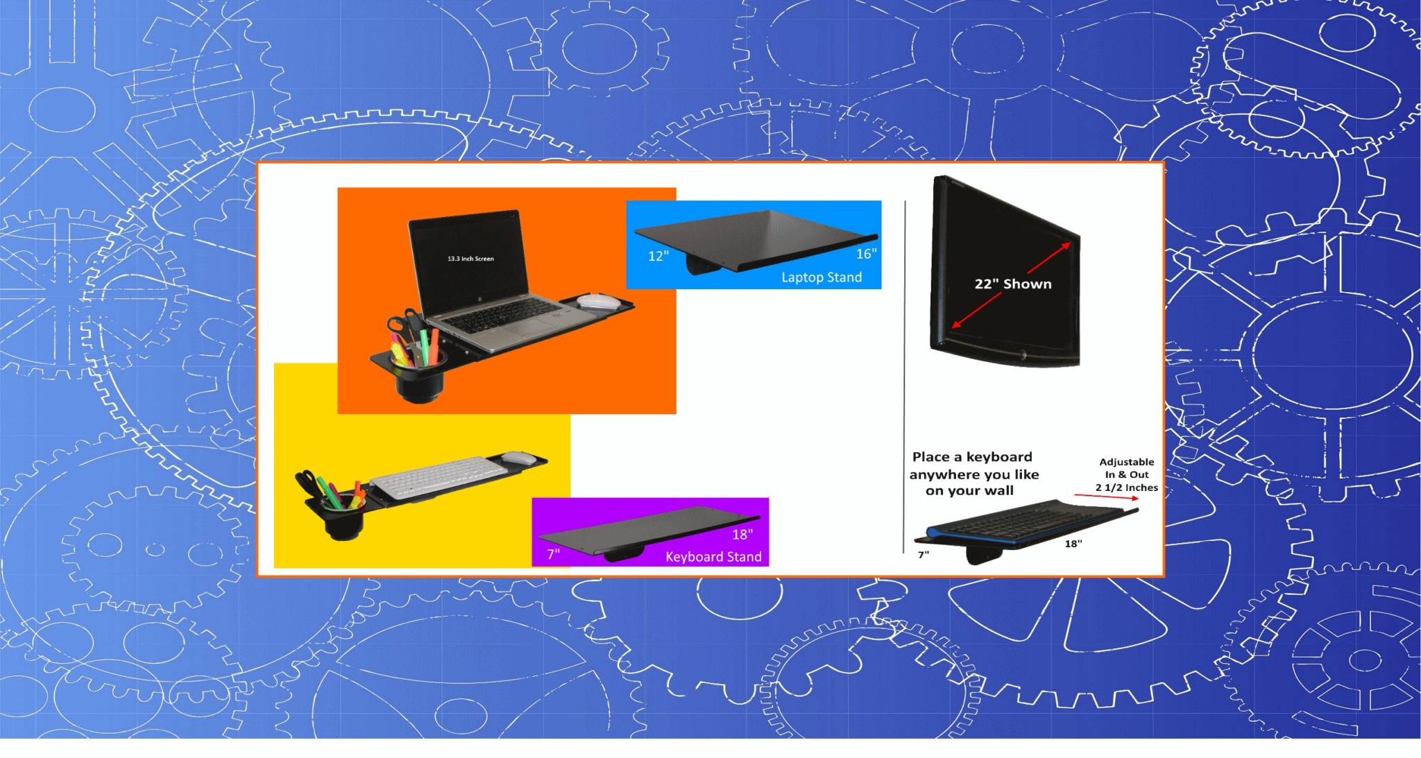 VESA Keyboard Trays by SDS