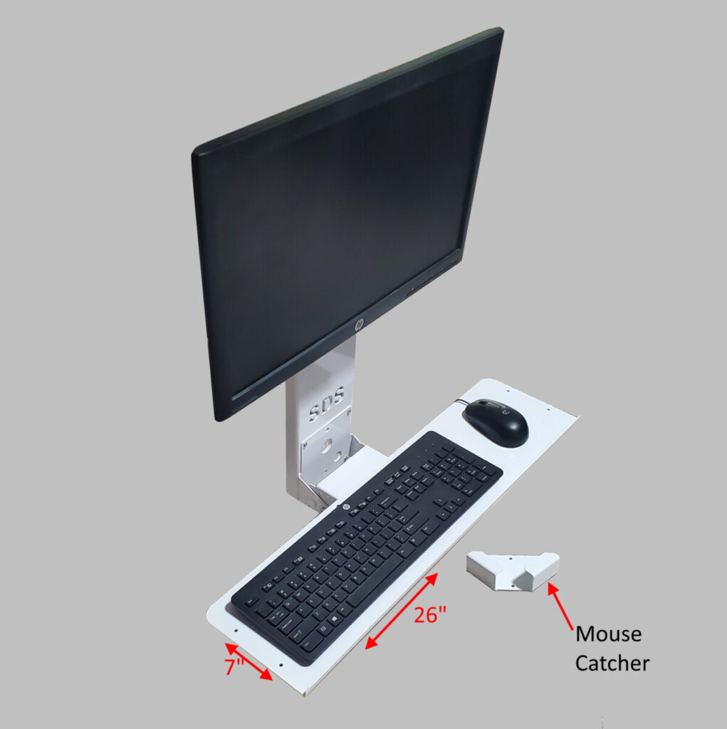 iMount 6.0 Aluminum, All Adjustable, VESA Monitor & Keyboard Mounting ...